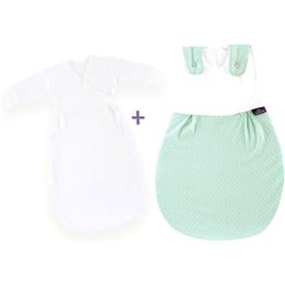 Träumeland Träumeland Babyschlafsack Set Pünktchen mint (Packung, 3 tlg., 3er-Pack), grün