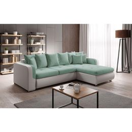 Schlafsofa ausziehbar Couchgarnitur nit Kissen fiorenzo mini l MA120-MLO8 - Furnix