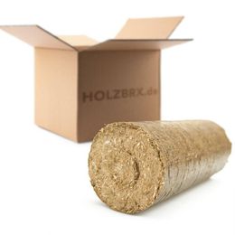 HOLZBRX Premium Hartholzbriketts rund 30kg Paket / Briketts für Kamin und Kaminofen, Holzbriketts Hartholz