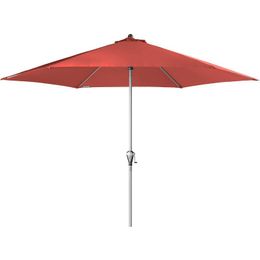 Sonnenschirm / Kurbelschirm Active Auto Tilt 320, ø 320 cm, terracotta, Bezug aus 100% Polyester, Gestell aus Aluminium, 6,9 kg - Doppler