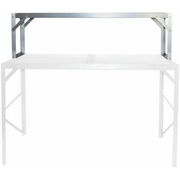 Tischaufsatz für Pflanztisch mit Arbeitsplatte aus Hohlkammerplatten aluminium eloxiert - Vitavia