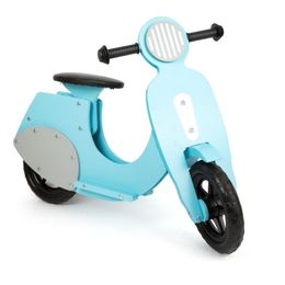 LeNoSa Laufrad Vespa • Holzlaufrad für Kinder• Motorroller Blau • Alter 3+