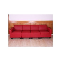 MCW Modular 4-Sitzer Sofa Couch Moncalieri ~ rot