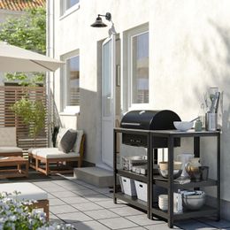 IKEA GRILLSKÄR Kohlegrill mit Kücheninsel