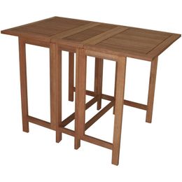 DEGAMO - Doppel Klappentisch 107x65x74cm rechteckig, Eukalyptus geölt, fsc®