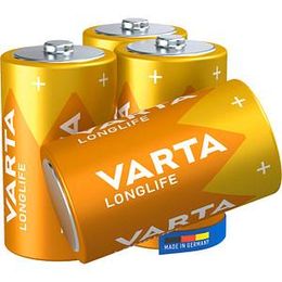 4 Varta Batterien LONGLIFE Mono D 1,5 V