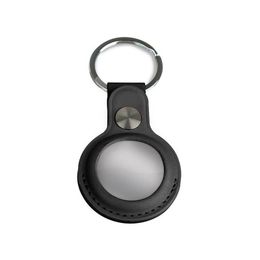 Light Solutions Airtag Key Ring - Leather - Black