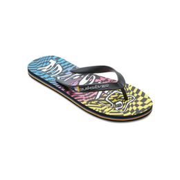 Quiksilver Sandale &raquo;Molokai Wordblock&laquo; Black/Blue/Pink 12(45) 12(45) Flexibles, synthetisches, an 3 Punkten...
