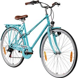 Galano Florenz Damenfahrrad 28 Zoll Stadtrad 155 - 185 cm Cityrad mit 6 G&auml;ngen retro Fahrrad
