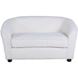 ebuy24 Teddy Sofa 2 Personen für Kind weiß.