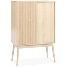 Kleiner Barschrank 80 cm - Holzfarben - Sweeek