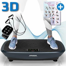 3D Vibrationsplatte VPX800 vital Trainer pro +2 leistungsstarke Motoren +Intuitiv +Leicht zu Bedienen +Fernbedienung +Trainingsposter