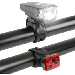 Bestlivings Led Fahrradlicht - Set Akku - Fahrradlampe usb wiederaufladbares Frontlicht / Rücklicht, Fahrradbeleuchtung - Wasserdicht StVZO zugelassen