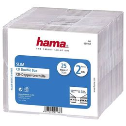Hama CD-Hülle CD Leerhüllen SlimDouble 2 CDs