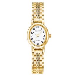 Regent Uhren Quarzuhr REGENT "75234599" Armbanduhren goldfarben Damen Quarzuhren
