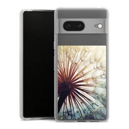 DeinDesign Handyhülle Pusteblume Fotografie Blumen Dandelion 1, Google Pixel 7 Silikon Hülle Bumper Case Handy Schutzhülle, weiß