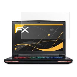 atFoliX Schutzfolie für MSI GT72S Tobii, (2 Folien), Entspiegelnd und stoßdämpfend, weiß