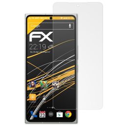 atFoliX Schutzfolie für Leica Leitz Phone 2, (3 Folien), Entspiegelnd und stoßdämpfend, weiß