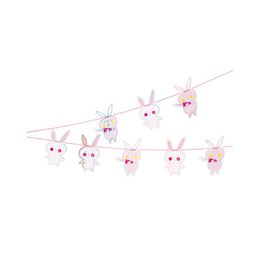 Rico Design Papier-Girlande BUNNIES (2m) in rosa