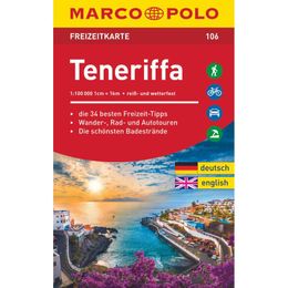 MARCO POLO Freizeitkarte 106 Teneriffa 1:100.000, Karte (im Sinne von Landkarte)