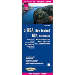 Reise Know-How Landkarte USA, Neuengland / USA, New England - Reise Know-How Verlag Peter Rump, Karte (im Sinne von Landkarte)