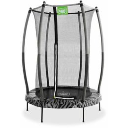 EXIT Tiggy junior Trampolin mit Sicherheitsnetz ø140cm - schwarz/grau - Schwarz