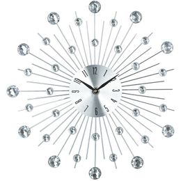 Atmosphera Wanduhr in beispielloser Form, elegante Dekoration mit Strasssteinen an der Wand