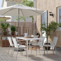 IKEA TORPARÖ Tisch+4 Armlehnstühle/außen