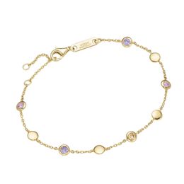 Giorgio Martello MILANO Armband mit Zwischenteilen, farbige synt. Zirkonia + Korund Silber 925, bunt