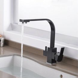 3 wege wasserhahn für osmoseanlage Modern Square von Rosmmel Vulcano Series Schwarz