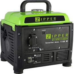 ZIPPER Stromerzeuger, 1,1 in kW, mit einfacher Bedienung, grün