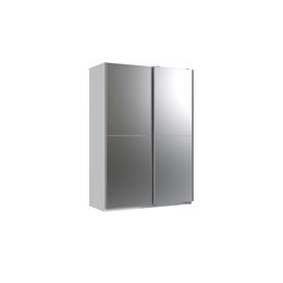 Schwebetürenschrank Queen - weiß - 135 cm - 198 cm - 65 cm - Sconto