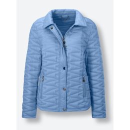 CREATION L PREMIUM Witt Damen Daunenjacke mit Zick-Zack-Steppung, himmelblau, Gr&ouml;&szlig;e 48