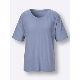 feel good Damen Shirt, taubenblau, Gr&ouml;&szlig;e 36/38