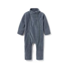 Tchibo Baby-Fleece-Einteiler - Graublau - Kinder - Gr.: 62/68
