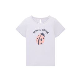 Tom Tailor Mädchen T-Shirt mit Motivprint, lila, Motivprint, Gr. 116/122