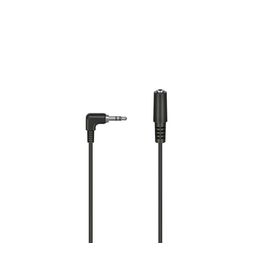 Hama Audio Adapter, 2,5 mm Klinken Stecker, 3,5 mm Klinken Kupplung, Stereo Audio-Adapter, 20 cm, schwarz