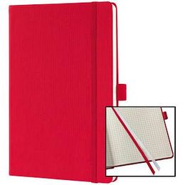 Sigel Notizbuch Conceptum® ca. DIN A5 kariert, rot Hardcover 194 Seiten