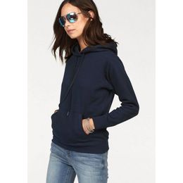 Fruit of the Loom Sweatshirt Classic hooded Sweat Lady-Fit, blau