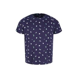 Tom Tailor Große Größen: T-Shirt mit Alloverprint, aus weicher Baumwolle, nachtblau gemustert, Gr.44