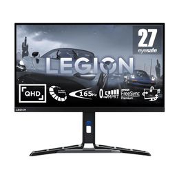 Lenovo Y27q-30 27 Zoll QHD Gaming-Monitor (0,5 ms Reaktionszeit, DisplayPort/Typ-C2 : 165Hz (Übertaktet bis 180 Hz), HDMI 144Hz)