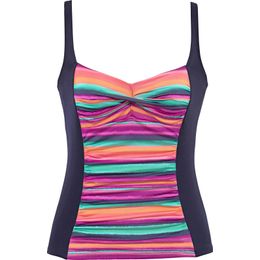 Lascana Damen B&uuml;gel-Tankini-Top bunt-gestreift Gr&ouml;&szlig;e 36B