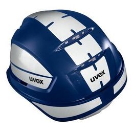 Uvex pheos B-WR Schutzhelm mit Reflexset L - mit Lüftung - mit Drehradsystem - langer Schirm blau - 9772538