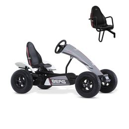 Berg Go-Kart Berg Gokart XXL Race GTS E-Motor Hybrid mit Dreigangschaltung grau