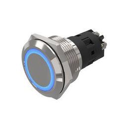 EAO Leuchtdruckschalter Rastend 1 Wechsler LED Blau Kreis Schraubklemme - 82-6552.2123