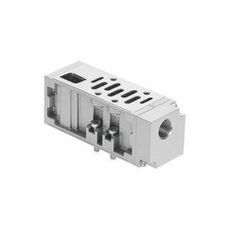 Festo Vertikale Druckzufuhrplatte f&uuml;r Anschluss 1, G3/8, Druckluft, IP65, Aluminium, Druckguss - VABF-S1-1-P1A3-G38