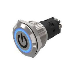EAO Leuchtdruckschalter Tastend 1 Wechsler LED Blau Standby-Symbol Schraubklemme - 82-6152.1124.B002