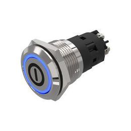 EAO Leuchtdruckschalter Tastend 1 Wechsler LED Blau Ein/Aus-Symbol Schraubklemme - 82-5152.1123.B001