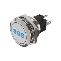 EAO Leuchtdruckschalter Tastend 1 Wechsler LED Blau SOS L&ouml;tanschluss - 82-6151.1A24.B015