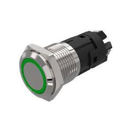 EAO Leuchtdruckschalter Tastend 1 Wechsler LED Gr&uuml;n Kreis Schraubklemme - 82-4552.1133